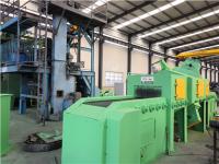 China blast wheel H400 Wire Mesh Belt Shot Blasting Machine Aluminum Pan Cleaning for sale