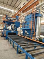 China Steel Structural Roller Conveyor Shot Blasting Machine 1.0M/Min for sale