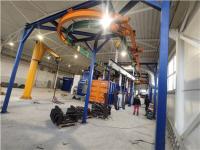 China Auto Chain Type Spinner Hanger Shot Blasting Machine Workpiece Dia 850mm for sale
