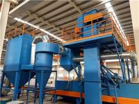 China Steel Structural Roller Conveyor Shot Blasting Machine 1.0M/Min for sale