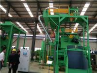 China PLC Control Tilt Drum Shot Blasting Machine Casting Forging Parts Cleaning for sale