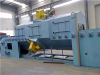 China 0.5m/min Auto Blasting Machine Sheet Metal Parts Frying Pots Soup Pots Cleaning for sale