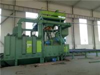 China Steel Profile Continuous Feed Track Conveyor Shot Blasting Machine 4.5m/Min for sale