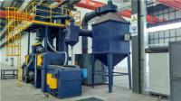 China ISO9001 Wire Mesh Shot Blasting Machine Sheets Dishes Cleaning for sale