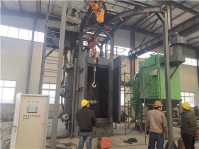 China 800X1100mm Hanger Type Shot Blasting Machine Castings Surface Treatment for sale