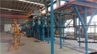 China 2500*2000mm Catenary Shot Blasting Machine Forging Parts Surface Treatment for sale