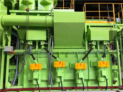 China Sa2.5 Wire Rod Shot Blasting Machine Steel Bar Rebar cleaning for sale
