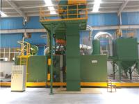 China Steel Profile Continuous Feed Track Conveyor Shot Blasting Machine 4.5m/Min for sale