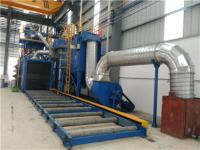 China Rust Removal Roller Conveyor Steel Shot Blaster Dustless 2.5m/Min for sale