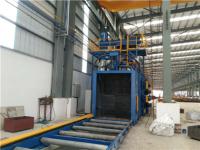 China Horizontal Feed System Industrial Shot Blaster Conveyor Type 550mm Height for sale