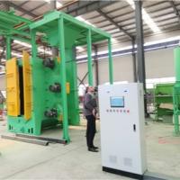 China Rotary Barret Tilting 20min Drum Type Shot Blasting Machine With Dust Collector for sale