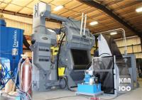 China Rubber Belt Tumblast Shot Blasting Machine Drum Type with Screw Conveyer for sale