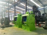 China Rubber Belt Tumblast Shot Blasting Machine Drum Type with Screw Conveyer for sale