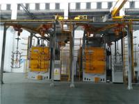 China Double Hanger Hook Type Sand Blasting Machine Workpiece 500kg For Alloy Wheels for sale