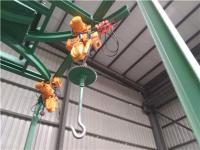 China Steel Parts Overhead Hanger Type Shot Blasting Machine PLC Control for sale