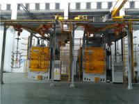 China Forging Parts Double Hook Hanger Type Shot Blasting Machine Orbital Sa3.0 for sale
