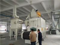 China Aluminum Pan Wire Mesh Belt Shot Blasting Equipment Polishing Machine for sale