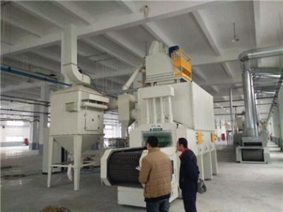 China Aluminum Pan Wire Mesh Belt Shot Blasting Equipment Polishing Machine for sale
