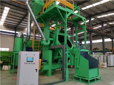 China 1500×1600L Drum Type Shot Blasting Machine Auto Unloading System for sale