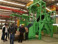 China High Productivity 0.6m3 Tilt Drum Shot Blasting Machine With Steel Drum for sale