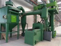 China Pass Through Type 4mm Shot Blast Cleaning Machine For Cleaning Cast Iron for sale