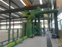 China Steel Profile Roller Conveyor Shot Blasting Machine Wheel Deflashing 4.5m/Min for sale