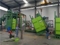 China Blast wheel Cr27% Two Hook Shot Blasting Machine for Forging Parts Cleaning for sale