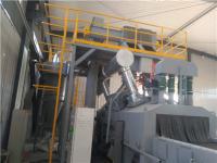 China Metal Sheet Wire Mesh Belt Shot Blasting Machine 4*120kg/min for sale