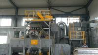 China 0.5m/min Auto Blasting Machine Sheet Metal Parts Frying Pots Soup Pots Cleaning for sale