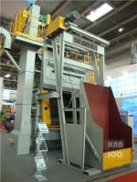 China Rubber Belt Tumblast Shot Blasting Machine Drum Type with Screw Conveyer for sale