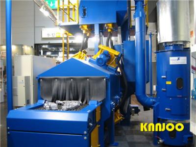 China Metal Parts Steel Plate Conveyor Shot Blaster Pass Through Type for sale