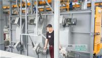 China Automobile Cleaning 1500*1200mm Catenary Shot Blasting Machine High Efficiency for sale