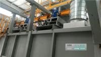 China Automobile Cleaning 1500*1200mm Catenary Shot Blasting Machine High Efficiency for sale