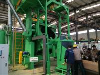 China Steel Grit Sa2.5 Rolling Drum Type Shot Blasting Machine With Dust Collector for sale