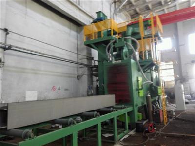China QH69 Through Type Roller Conveyor Shot Blasting Machine Rust Removal for sale