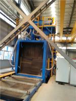 China Steel Structural 1.4M/Min roller conveyor type shot blasting machine For Sand Blaster for sale