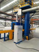 China Steel Structural 1.4M/Min roller conveyor type shot blasting machine For Sand Blaster for sale