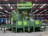 China Rust Removal Roller Conveyor Steel Shot Blaster Dustless 2.5m/Min for sale