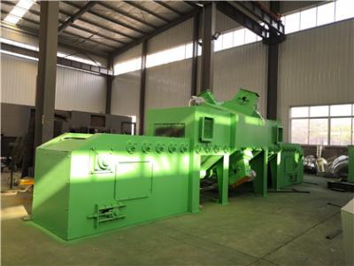 China blast wheel H400 Wire Mesh Belt Shot Blasting Machine Aluminum Pan Cleaning for sale