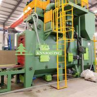 China Rust Removal Roller Conveyor Steel Shot Blaster Dustless 2.5m/Min for sale