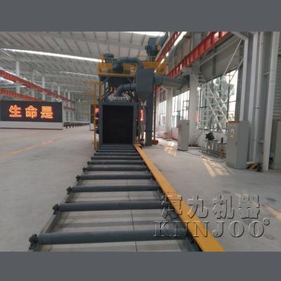 China Surface Continuous Treatment 700mm Industrial Shot Blaster Roller Conveyor Type for sale