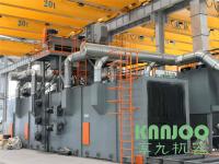China Roller Conveyor Blast Machine For Metal Sheet Cleaning for sale