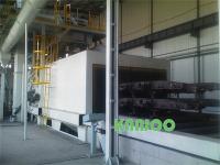 China Large Steel Structure Parts Roller Conveyor Steel Shot Blaster Through Type for sale