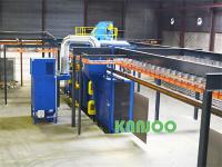 China Catenary Stepping Q48 Monorail Shot Blasting Machine For Casting Forging Parts for sale