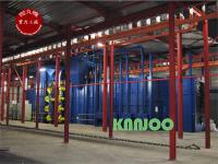 China Catenary Stepping Q48 Monorail Shot Blasting Machine For Casting Forging Parts for sale