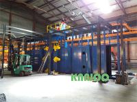 China Catenary Stepping Q48 Monorail Shot Blasting Machine For Casting Forging Parts for sale