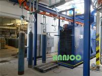 China Hook Type Shot Blasting Machine For Lpg Cylinder Cleaning for sale