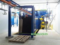 China Hook Type Shot Blasting Machine For Lpg Cylinder Cleaning for sale
