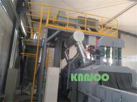 China Mesh Belt Passing Shot Blasting Machine For Aluminium Profile Cleaning for sale