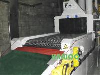 China Auto Parts Mesh Belt Passing Shot Blasting Machine Wire Mesh Conveyor Type for sale